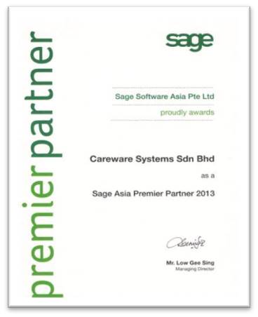 Awards | Careware Systems Sdn Bhd